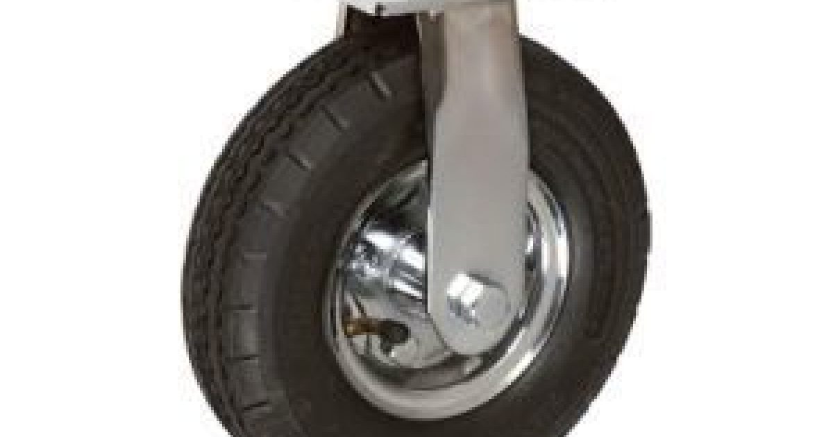 8" Air-Filled Pneumatic Rigid Caster 275 lbs. | Caster Connection