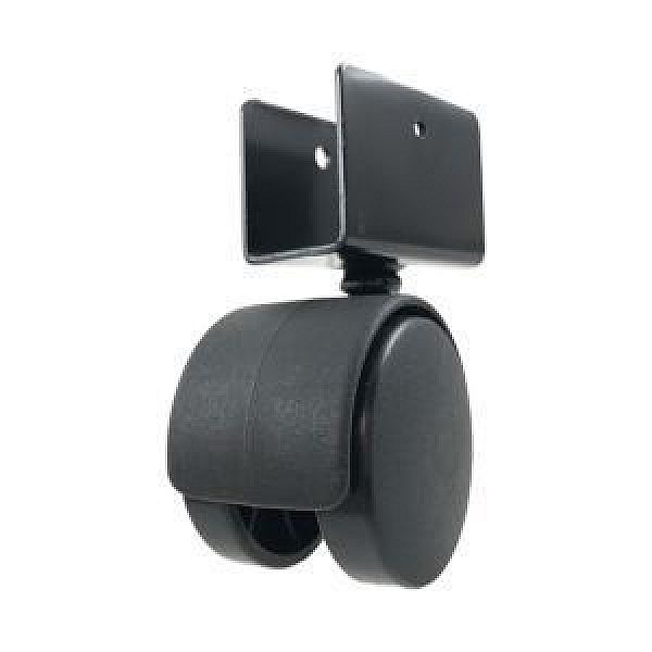 50 mm Clip-Mount Nylon Twin Wheel Swivel Caster | Caster Connection