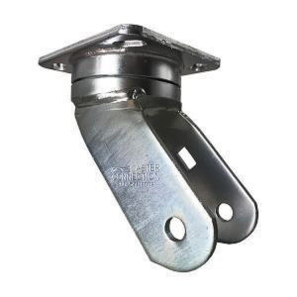 6" Maintenance-Free Swivel Fork w/ Extended Swivel Lead | Caster Connection